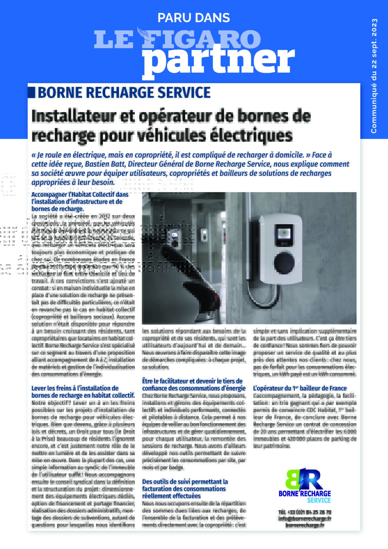 Le Figaro – Borne Recharge Service - Borne Recharge Service